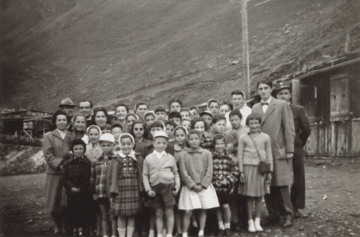Gita scolastica al lago Ritom nel 1958