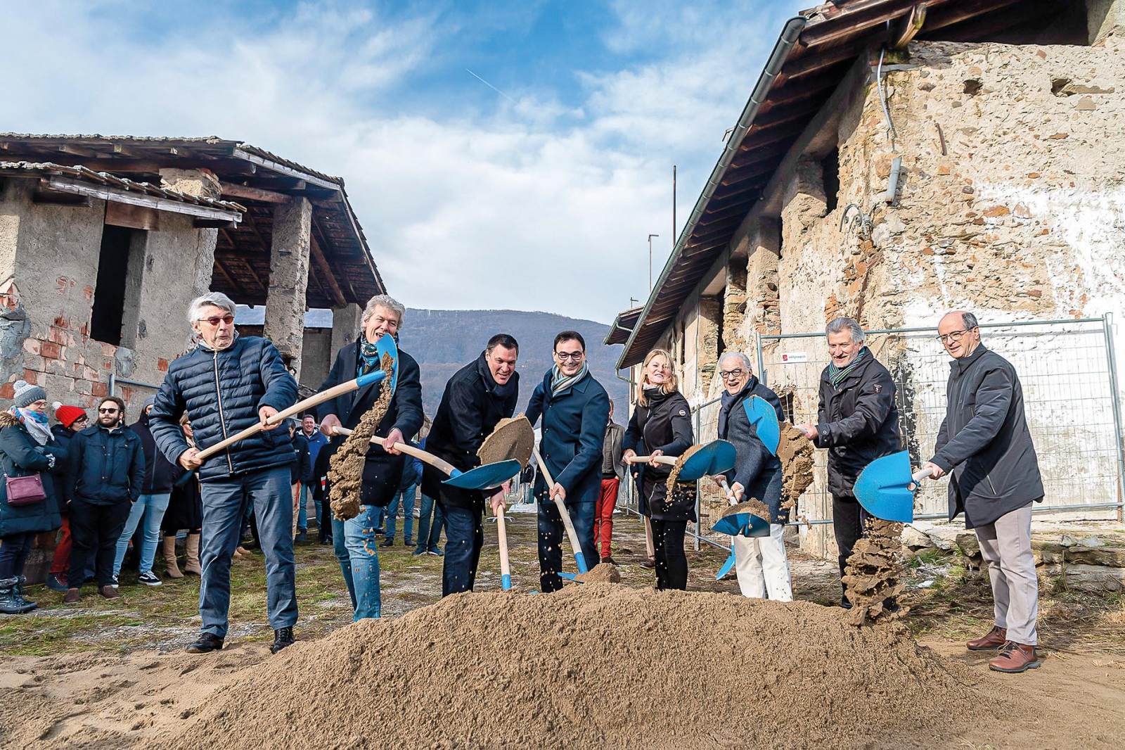 Posato a Vezia il primo mattone della nuova fattoria Otaf